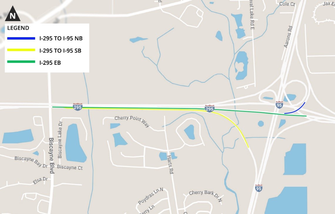 Traffic Shift on I-295 Eastbound at I-95 Interchange - FDOT District 2 ...