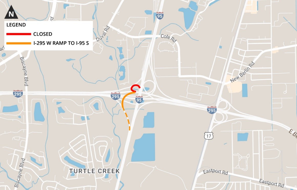 Newly Constructed I-295 West Ramp to I-95 South is Now Open - FDOT ...